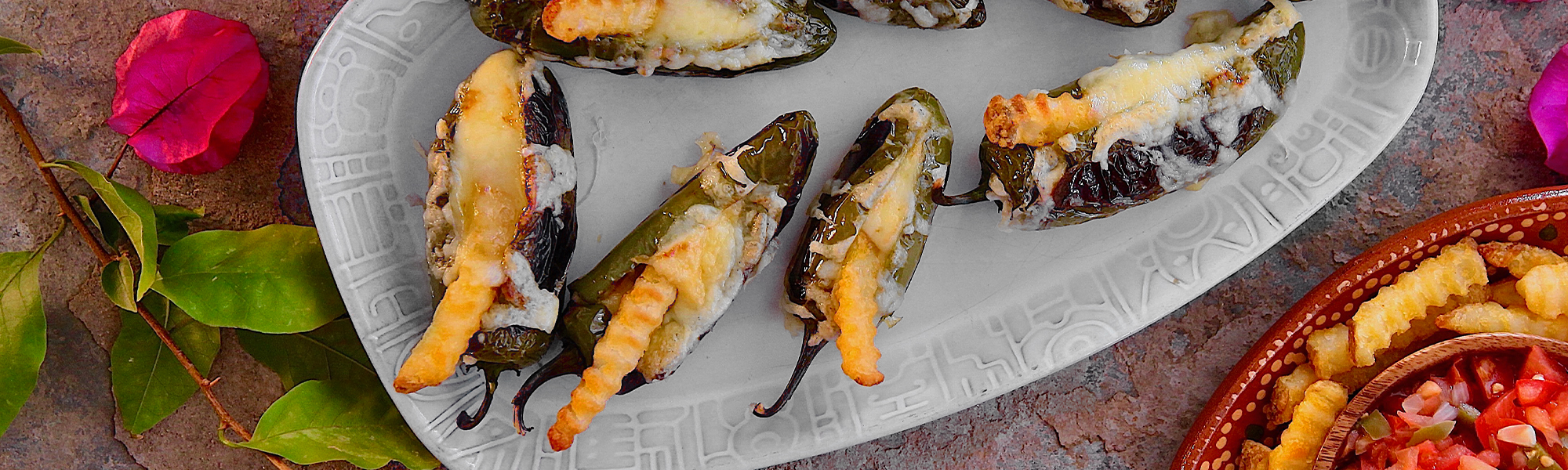 French Fry And Cheese Stuffed Fried Jalapeños Grown In Idaho