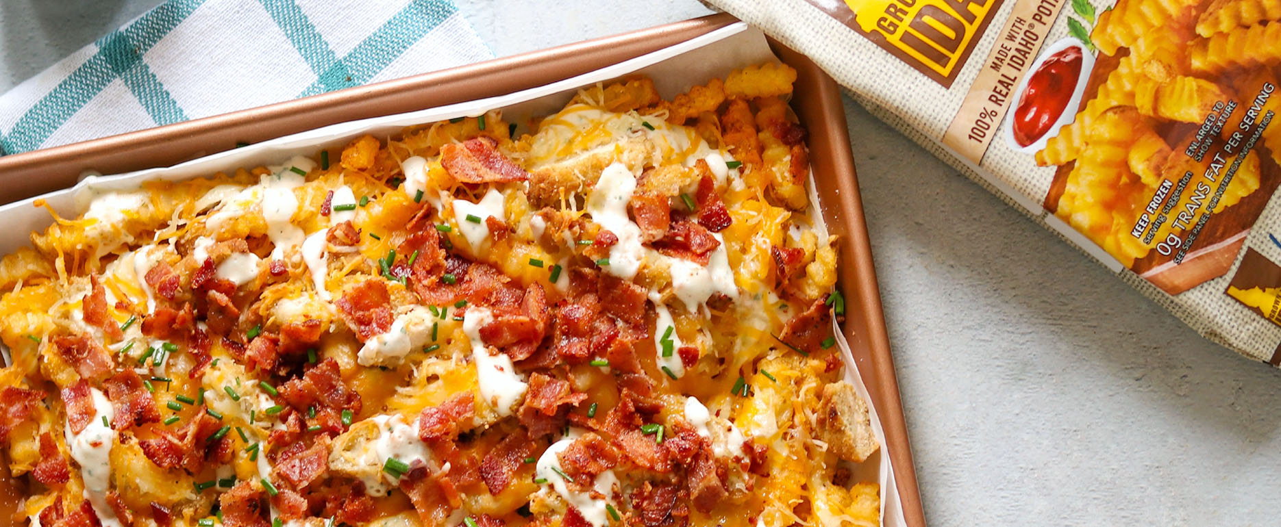 Loaded Chicken, Bacon, and Ranch Fries - Grown In Idaho